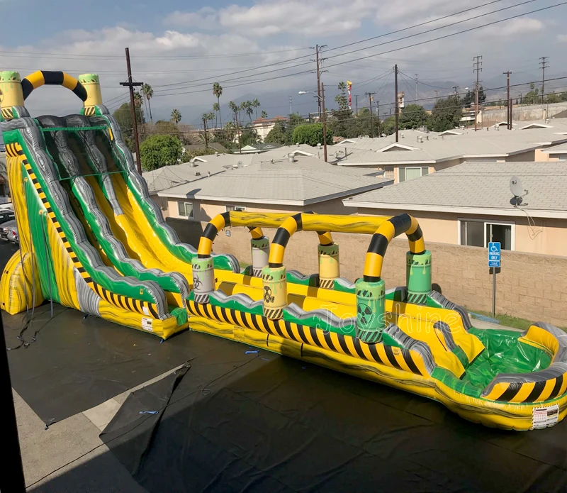 40ft Crazy Free Down Drop Kick Water Slide Outdoor Commercial Giants ...