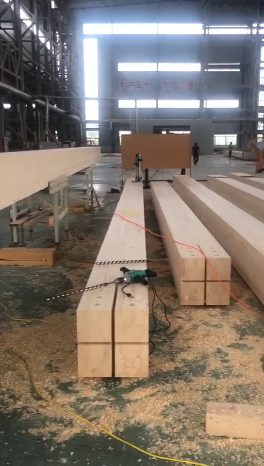 Heavy Load Wooden Laminated Timber Glulam Beams - Buy Glued Laminated ...