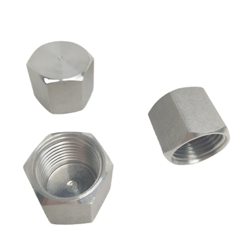 Stainless Steel Hex End Cap - 1/4" NPT Female Threaded