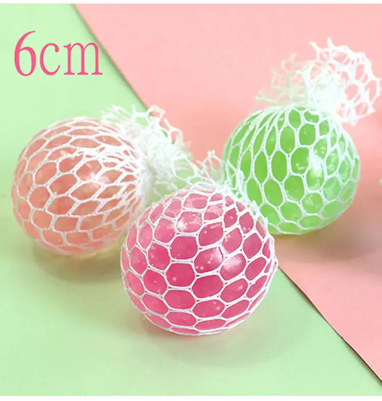 Beads Splat Hand Squeeze Bead Ball Toy Mesh Ball Mesh Squishy Grape ...