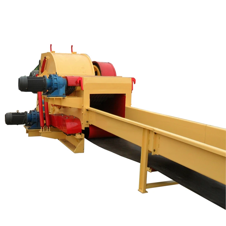 High Speed Hydraulic Wood Drum Chipper Machine Wood Scraps Chipper ...