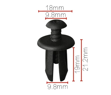 customized_B150 Push Pin 9mm Hole Retainer Universal Plastic Clip ...
