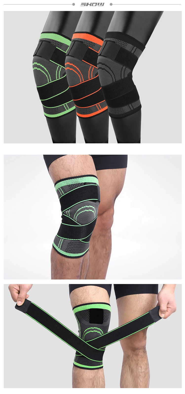 Aolikes Compression Knee Brace - Adjustable Pain Relief