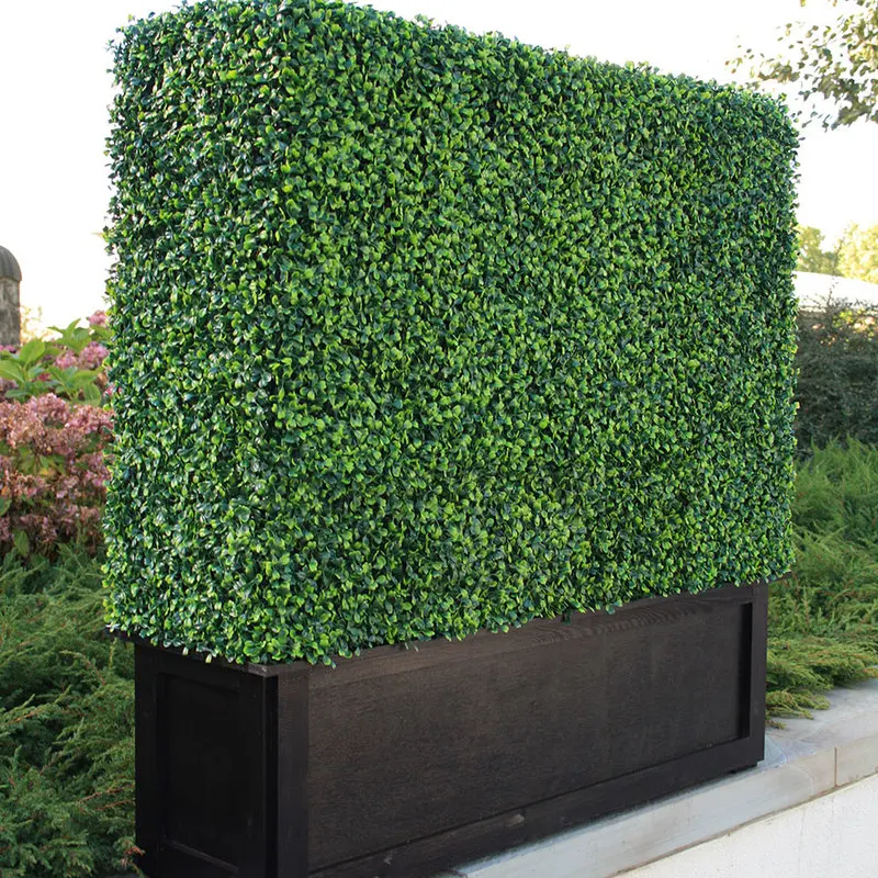 Customized Size Plastic Hedge - Durable Artificial Boxwood
