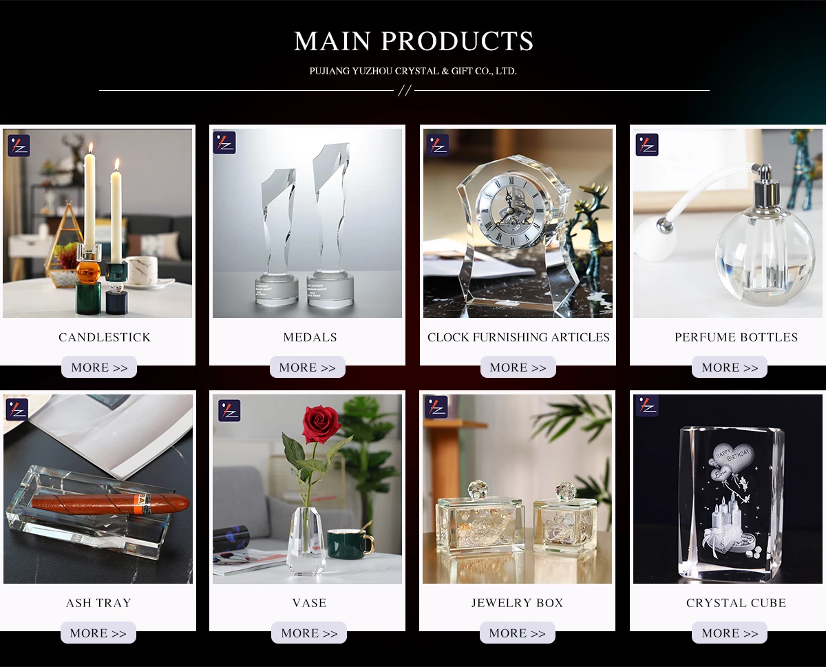 Pujiang Yuzhou Crystal & Gift Co., Ltd. - Crystal Trophies, Crystal Awards