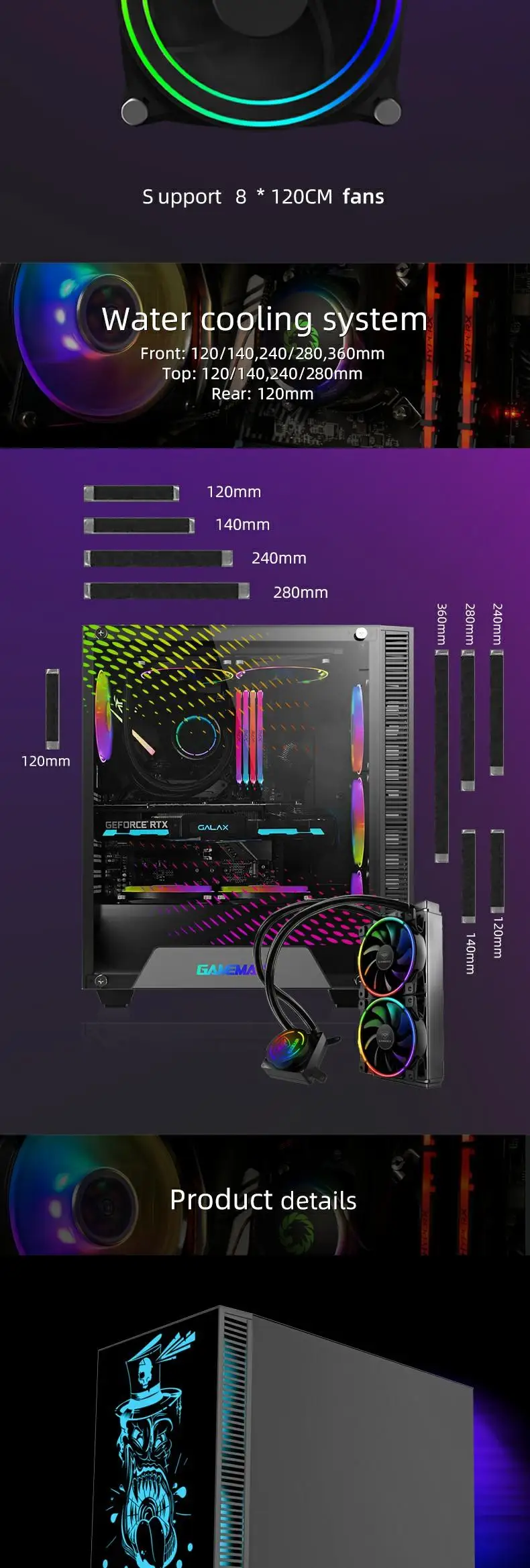 Gaming-rockstar 2 Atx Gaming Pc Case With Argb Light - Buy Rockstar ...