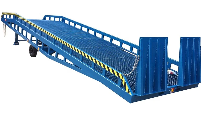 10ton Warehouse Truck Mobile Movable Hydraulic Truck Yard Ramp With ...