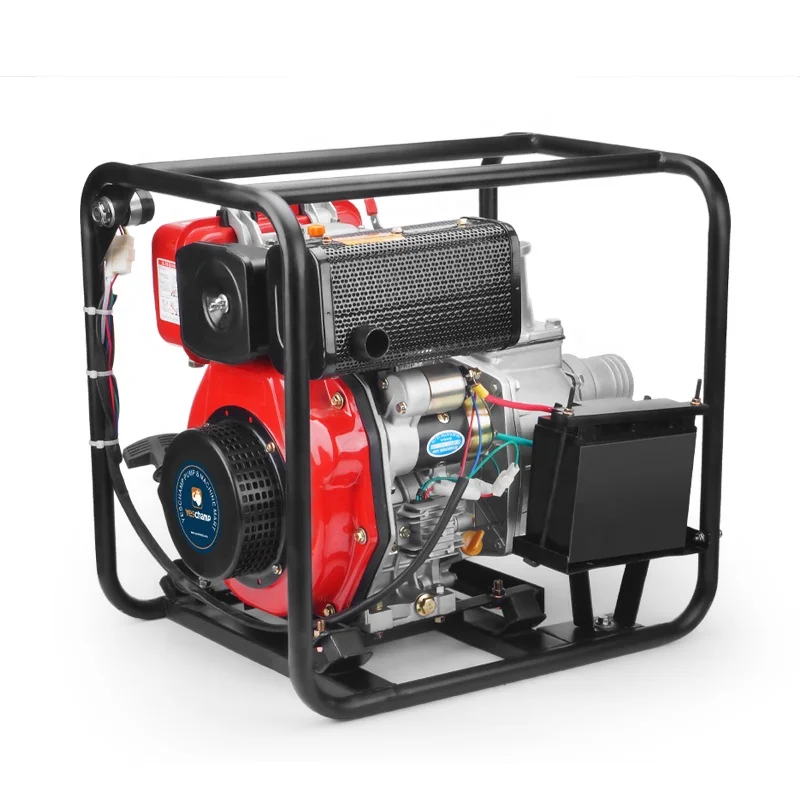 10 HP Portable Diesel Pump Diesel Engine Agricultural Irrigation Water ...