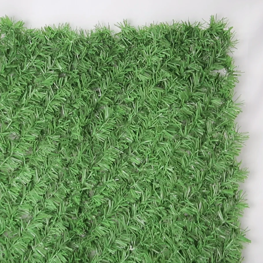 Plastic PVC Green Artificial Hedge Fence - Lv-12