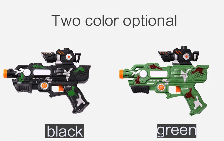 Customizable Plastic Gun Toys Sound Light Vibration Gun Electric ...