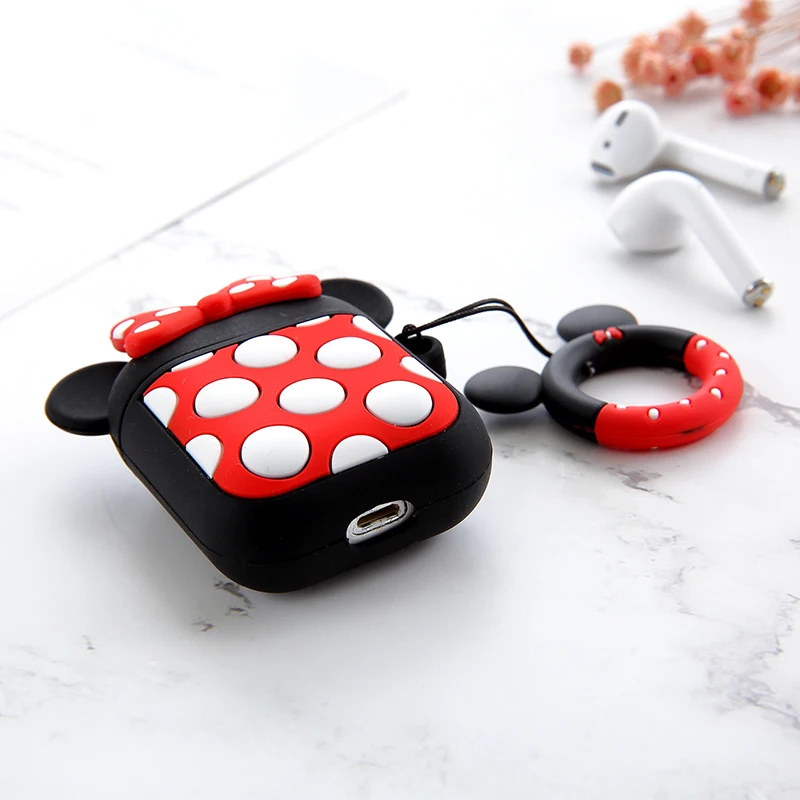 Silicone Stitch Cartoon Cover Case For Airpods Apple Cute Earphone 3d ...