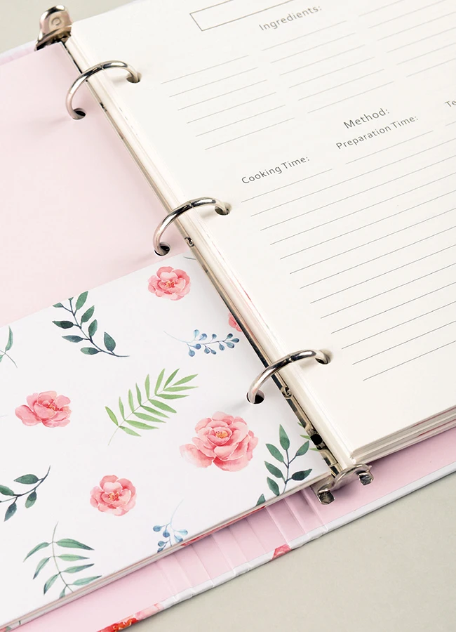 Custom Food Journal Kitchen Meal Planner Family Recipe Cook Notebook ...