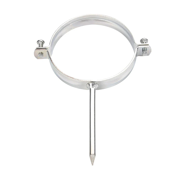 Customized Downpipe Clamp Galvanized Round With Striking Pin And With ...