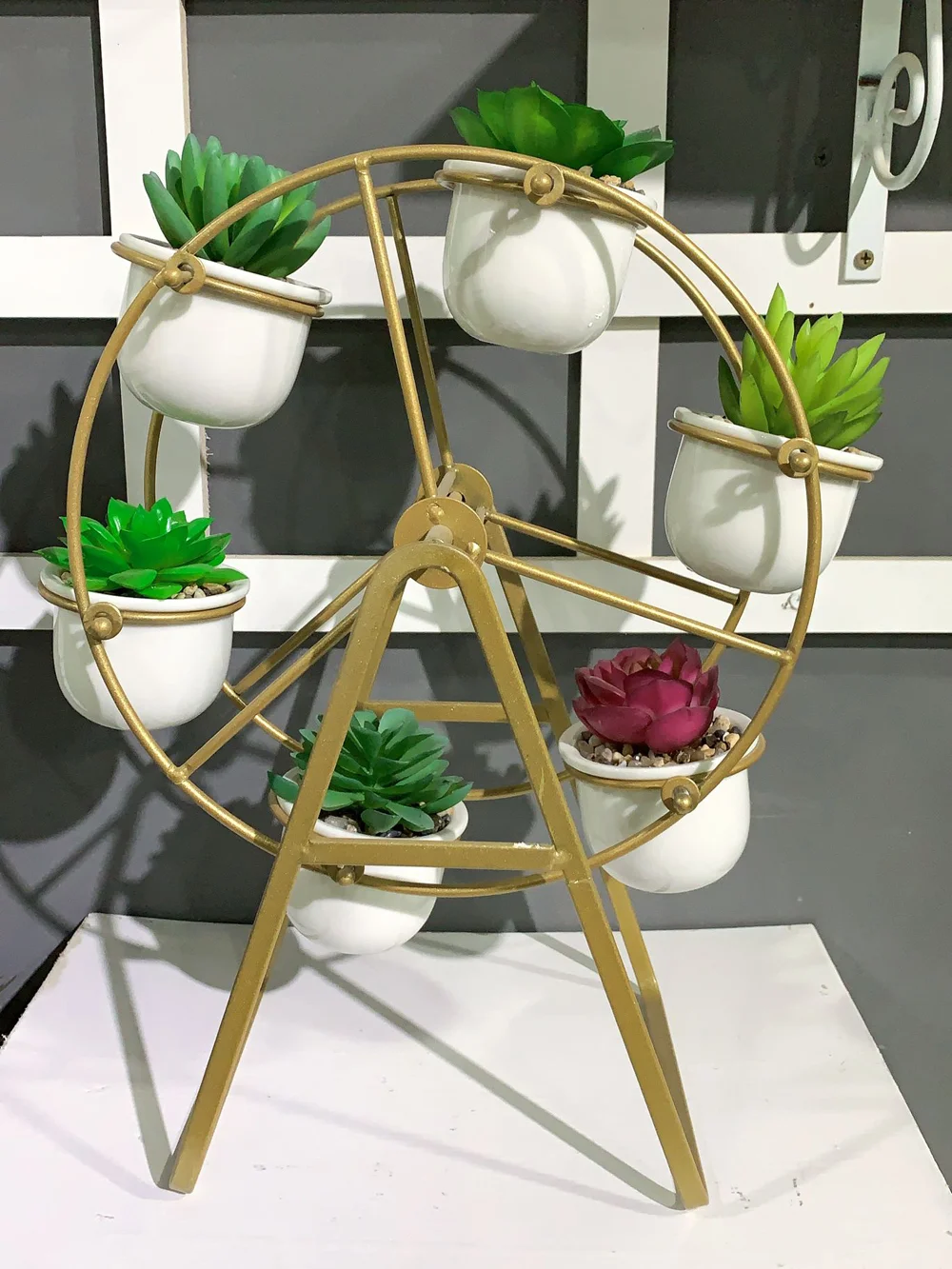 Succulent Planter Ferris Wheel Flower Pots - Ceramic Set
