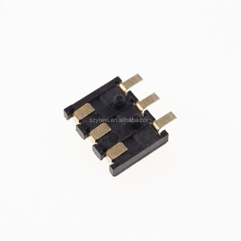 Spring Compression Contact 2.5 Mm Pitch 3 Pin Female SMD PAD for ...