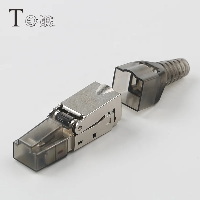 Top-tp-01 Cat6/cat6a/cat7 Stp Toolless Modual Connector Plug Stp Toolless Plug - Buy Toolless ...