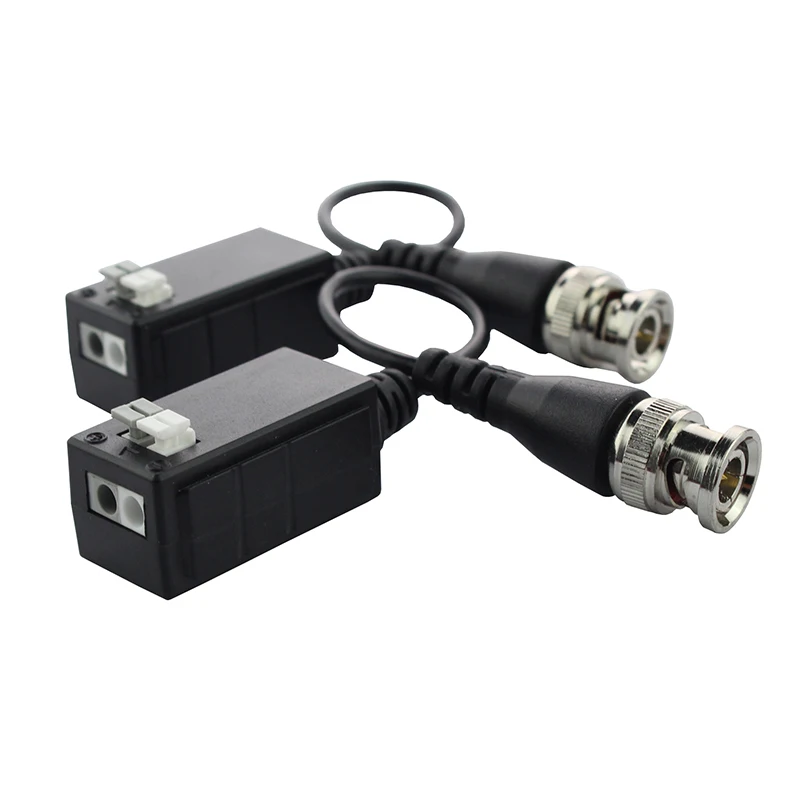 Analog Ip Camera Hd Passive Video Balun Black Bnc Converter No Power ...