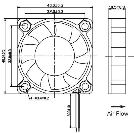 China Factory DC 3V 5V 12V Fan 4010 - Low Noise Cooling