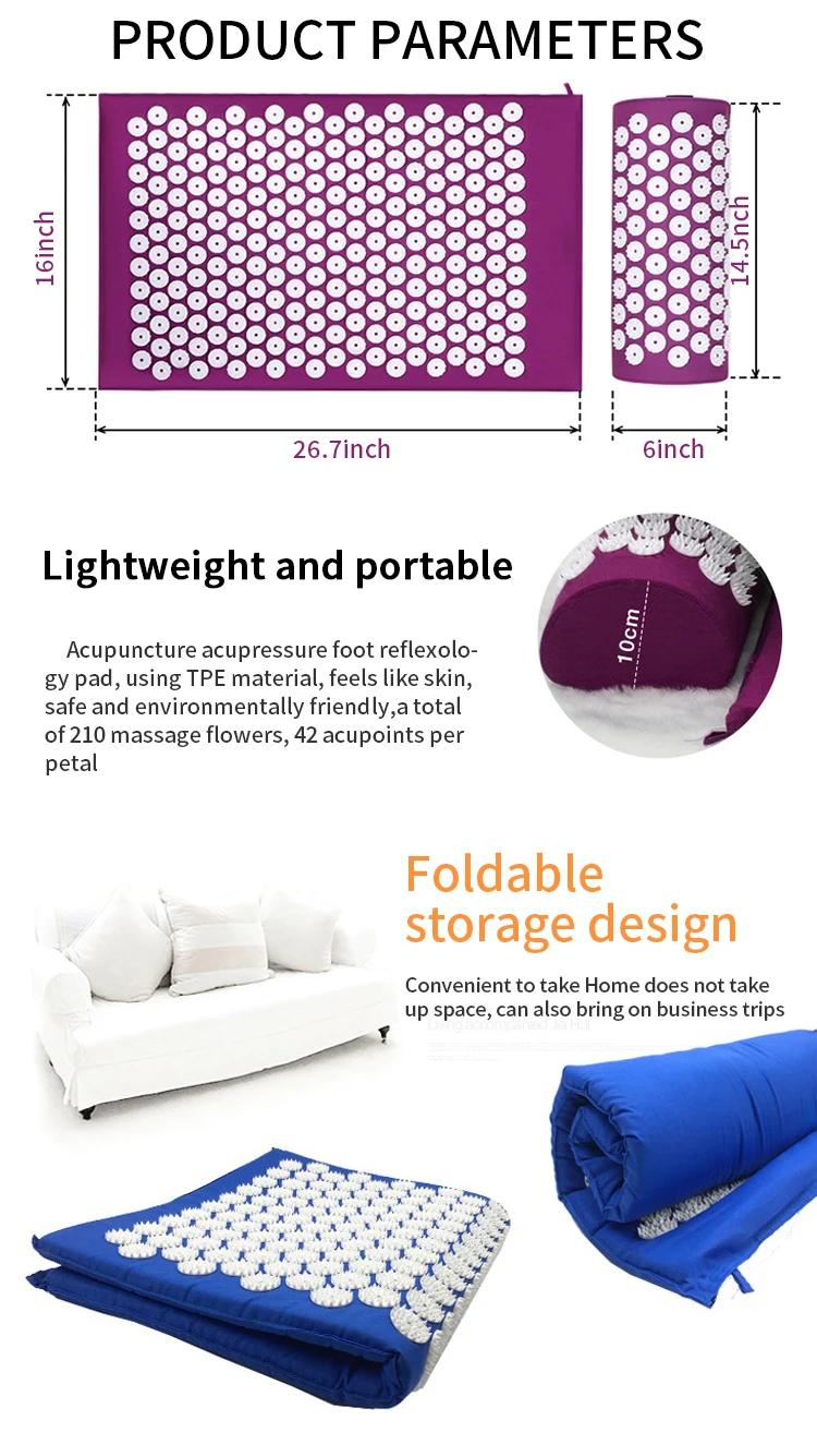 Acupuncture Needle Mat - Stress Relief & Yoga Accessories