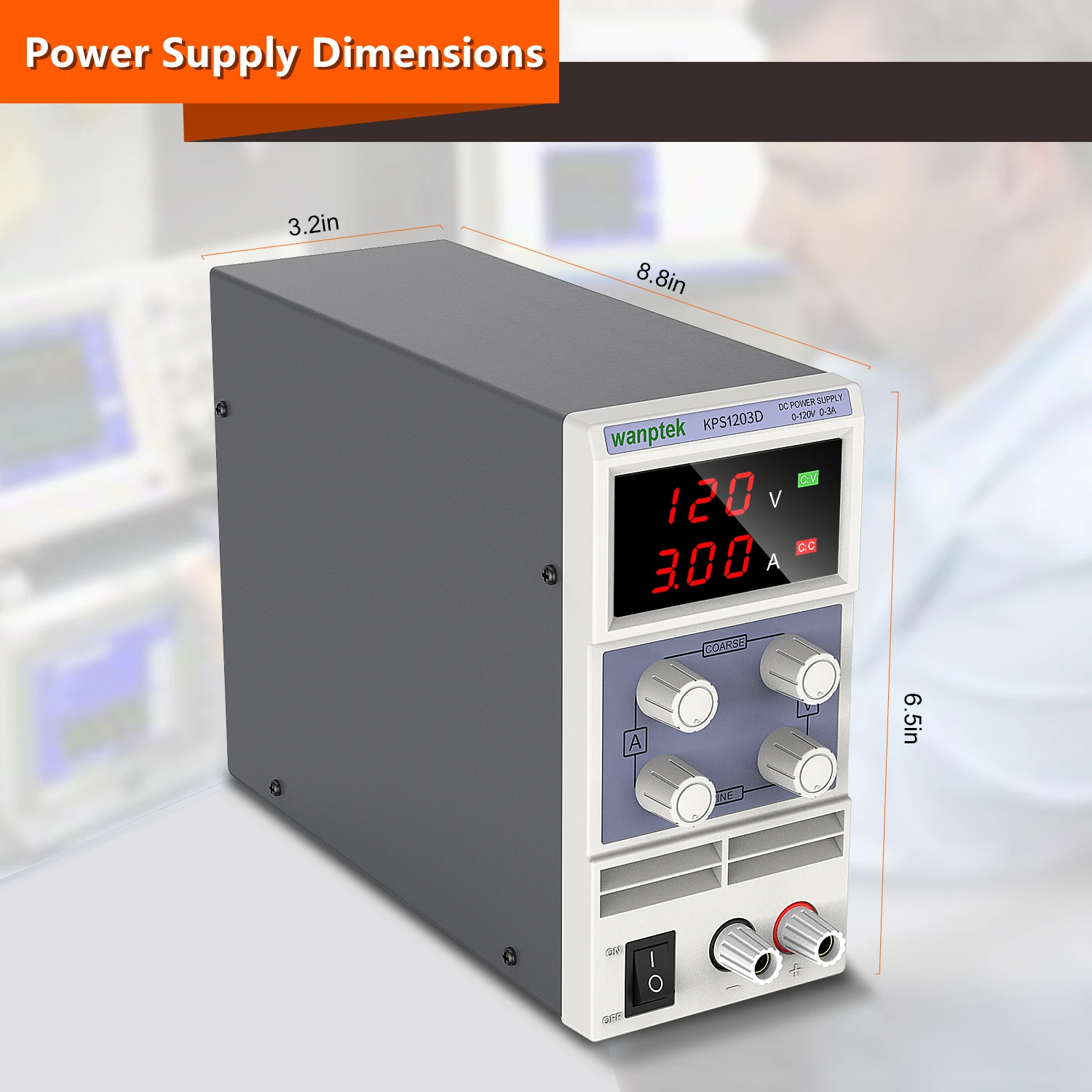 Production Workshop Laboratory Power Supply Kps1201d 0~120v 0~1a 120w ...