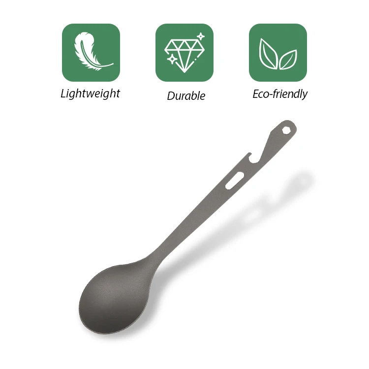 RTS Ultra-lightweight Titanium Long Spoon With Opener| Alibaba.com