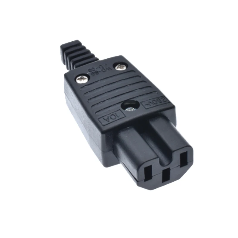 Iec C15 C14 Power Connector 10a 3 Prong Electric Plug Adapter Female ...