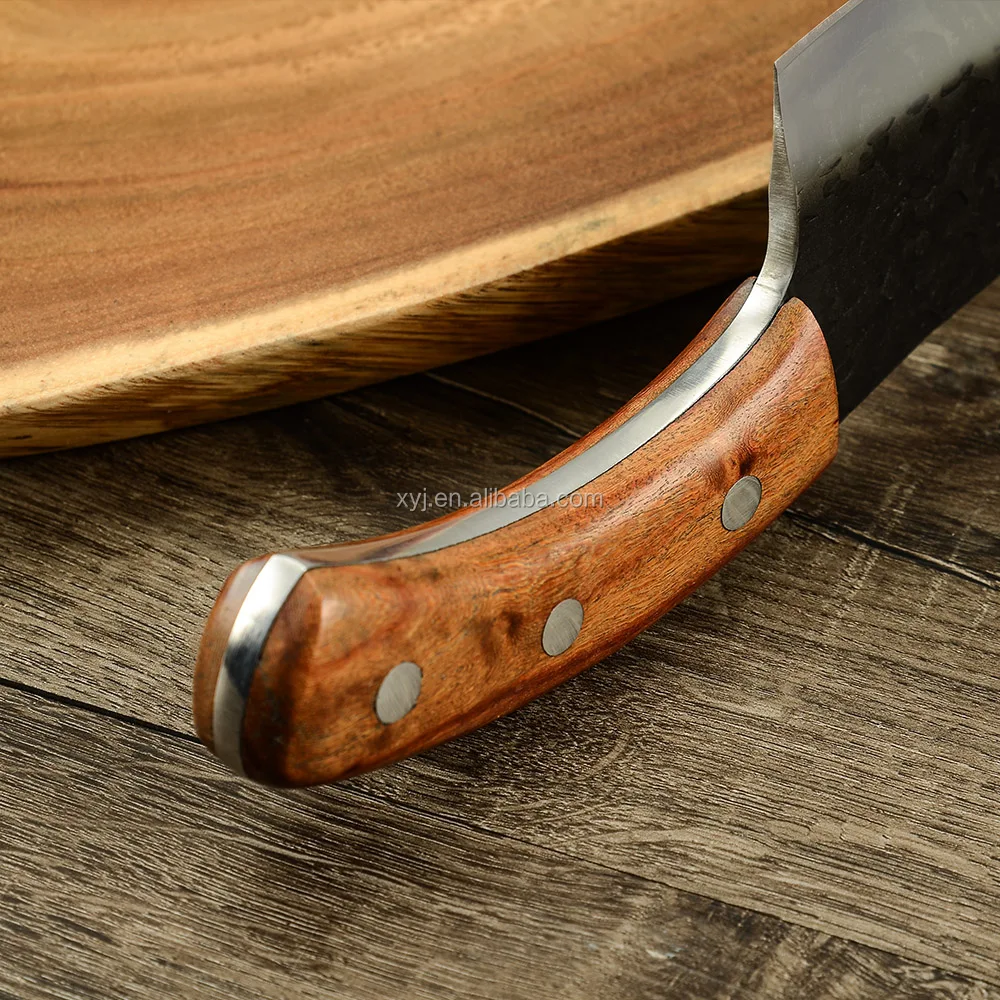 Xingye 6 Inch Full Tang Wood Handle Hammer Finish Belt Loop Yangjiang ...