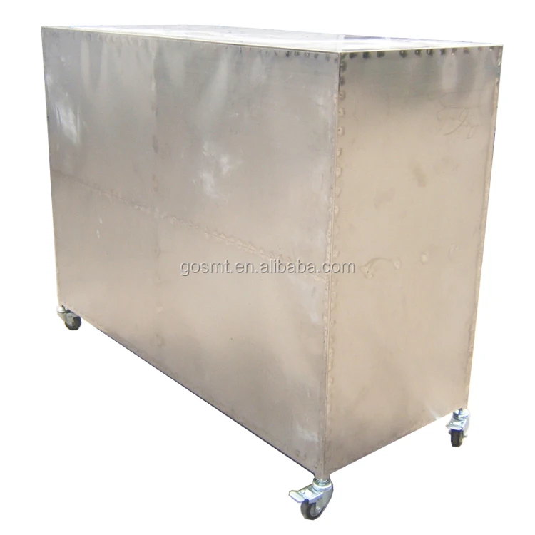 Anti Static Stainless Steel Stencil Storage Cart Trolley SMT Stencil ...