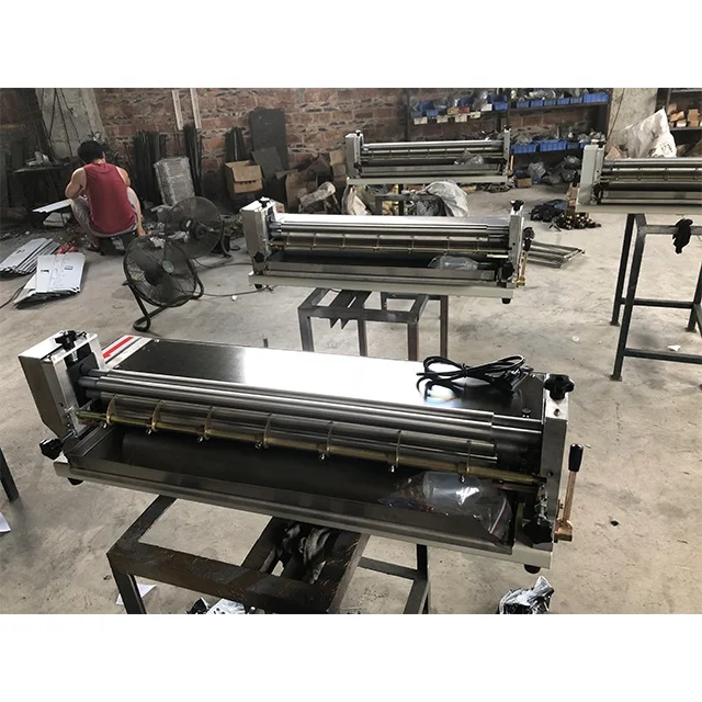 Table Stainless Steel Glue Gluing Machinery Leather Paper Box Packaging ...