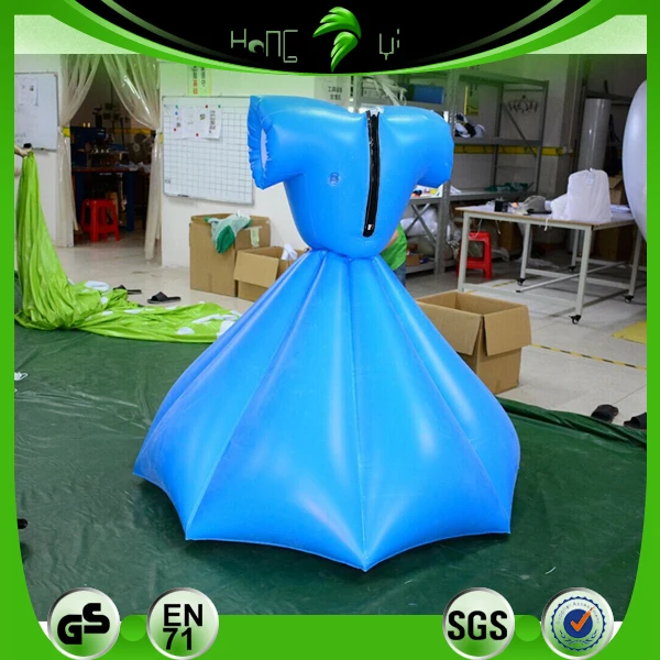 Hongyi Customized Inflatable Blue Clothes Dress - Princess Skirt