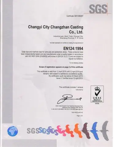 Durable EN124 D400 Ductile Iron Manhole Covers for Heavy Duty