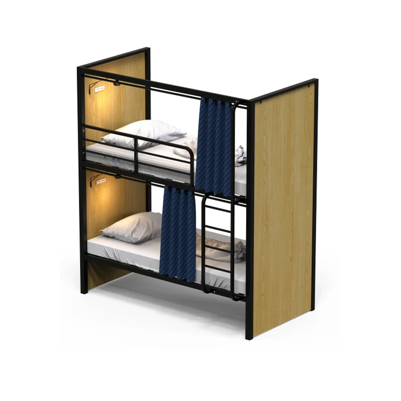 Steel Wooden Capsule Style Bunk Bed Hotel Sleeping Pod Metal Iron ...