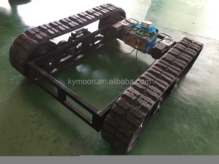Tracked Vehicle Chassis Light Rubber Track Undercarriage Fire Fighting ...