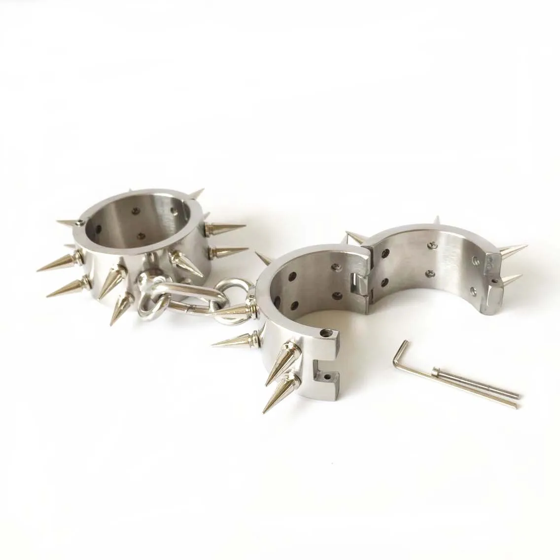 Stainless Steel Bondage Harness Handcuff Bdsm Kit Slave Restraints ...