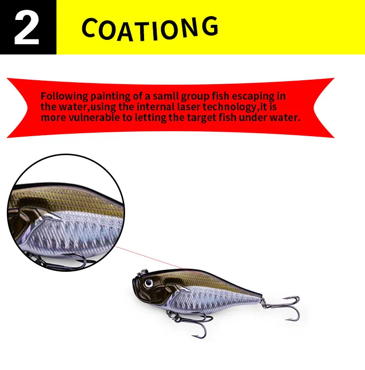 Peche Swing Slowly Price Of Fish Killer Plastic 6cm 15g Bait Crankbait Vib Fishing Lure Pesca ...