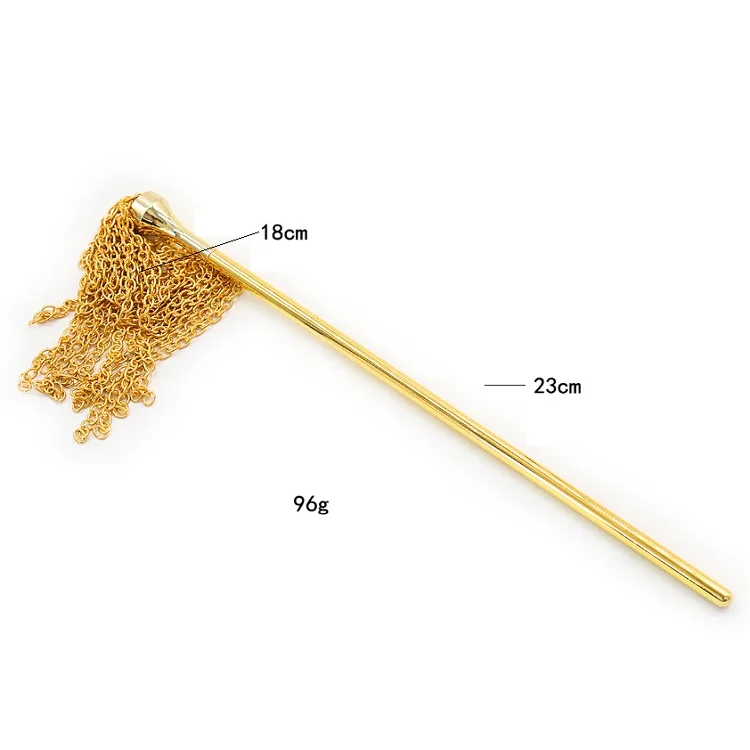 SM Feather Tickler Gold Chain Tease Tickler Crop for Adult Sex Play ...