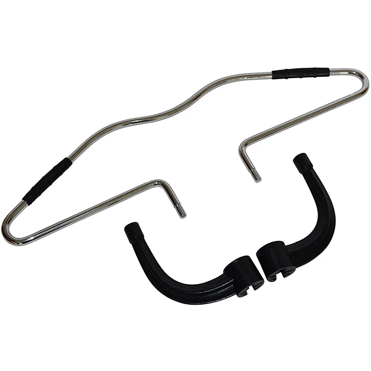 Black Rubber Coated Car Seat Headrest Coat Clothes Hanger