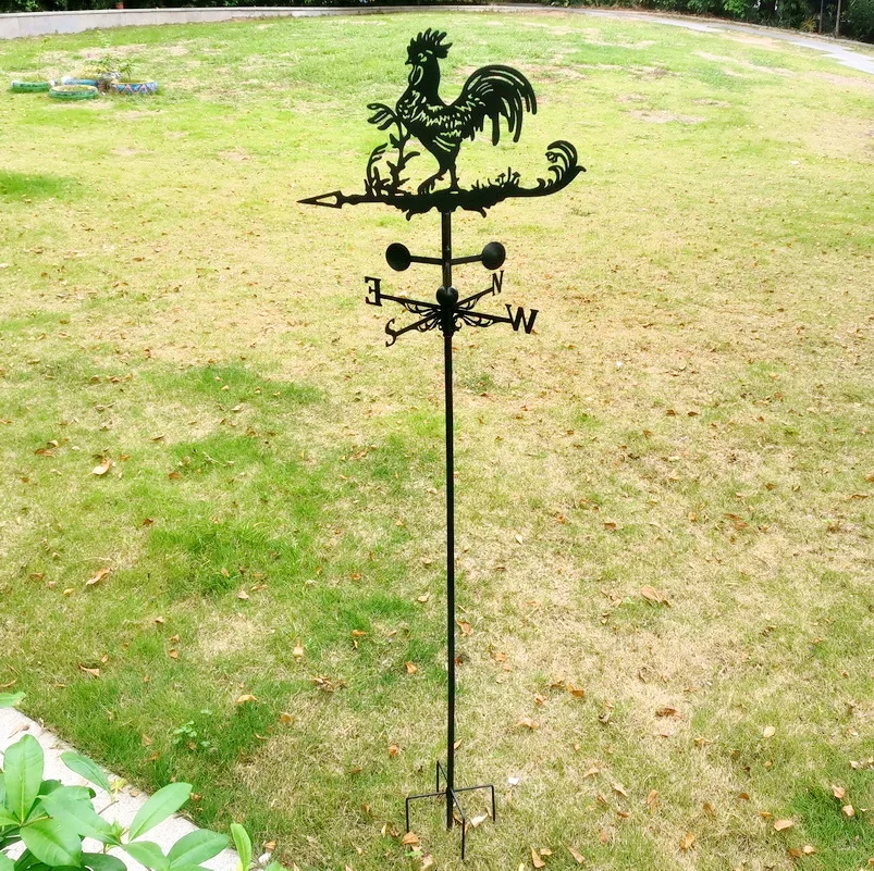 Outdoor Garden Windmill Rooster Metal Weather Vane - XMWILL