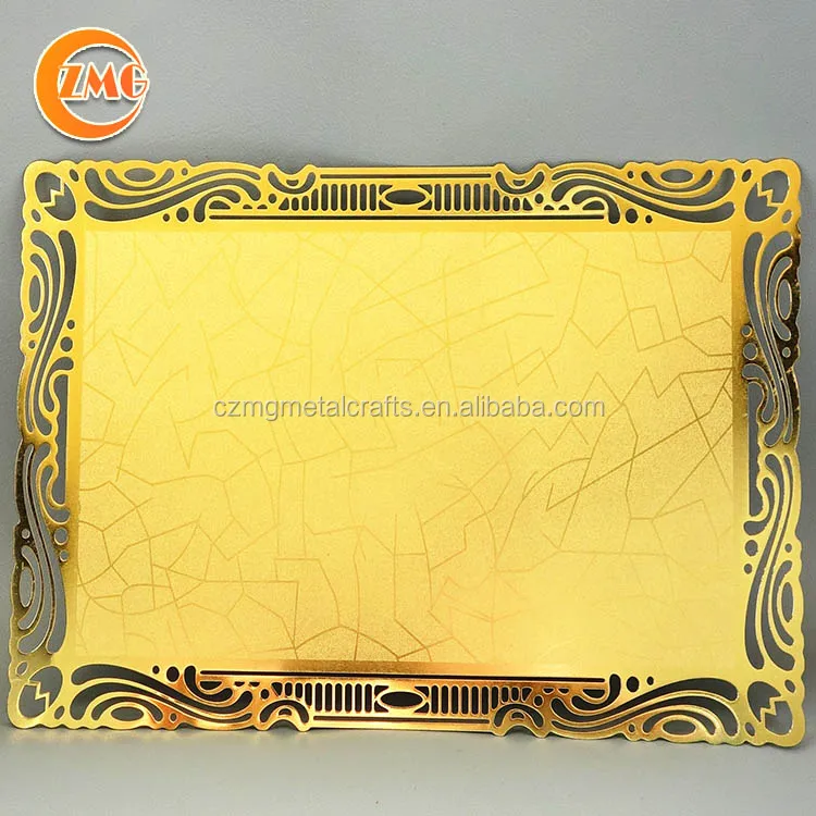 Blank Wall Plaque - Elegant Metal Art for Home Decoration