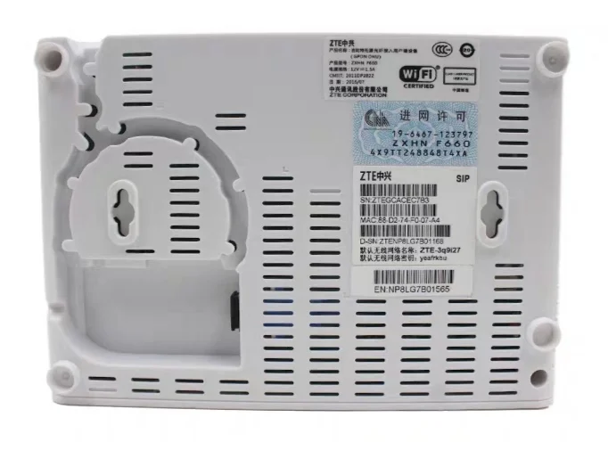 Original New Ftth Zte F660 Ge+3fe+tel+usb+wi-fi External Antenna Gpon ...