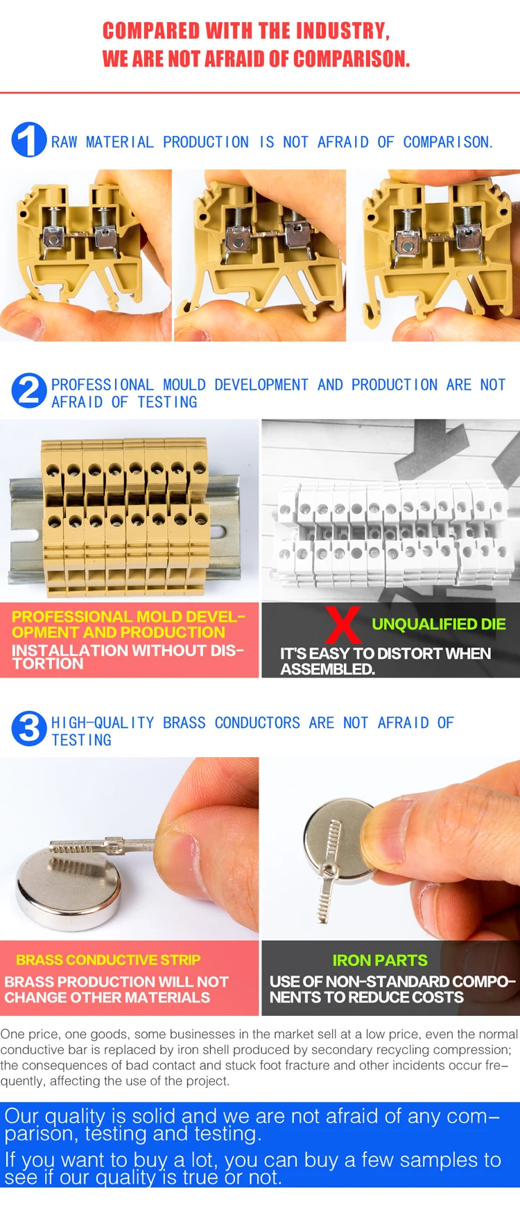 SAK2.5 Din-Rail Terminal Blocks - Reliable Wire Connecting