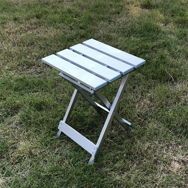 Folding Table Portable Aluminum Table with Four Folding Aluminum Chair ...