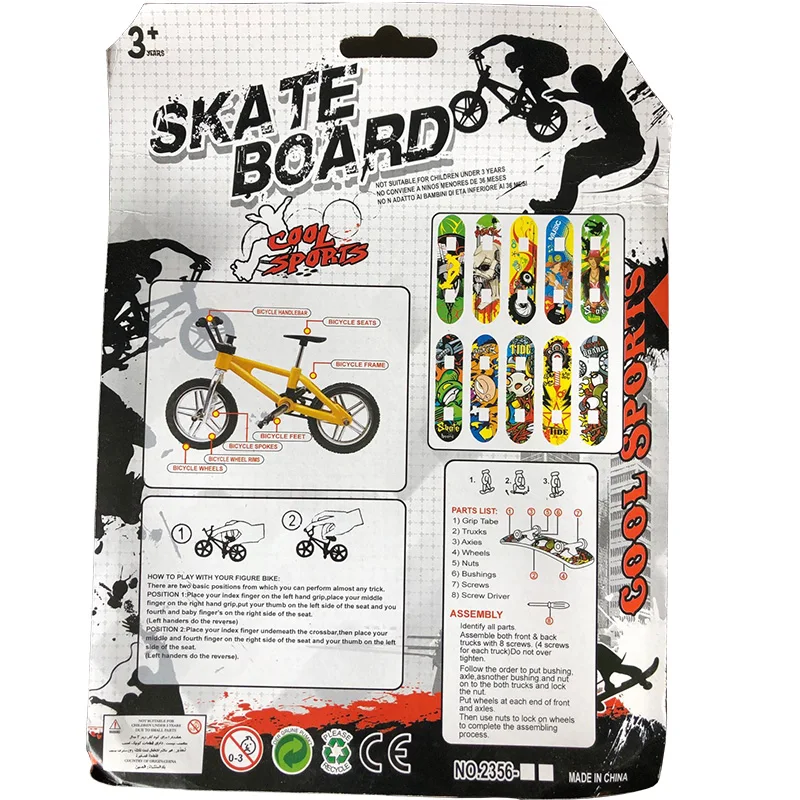 Custom Complete 8 Pcs Finger Skateboard Finger Bikes for Kids
