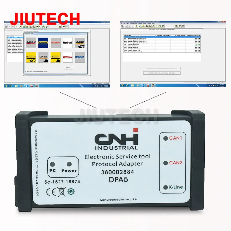 New Holland Cnh Dpa5 Kit Diagnostic Tool With Cnh Est 9.0 Electronic ...