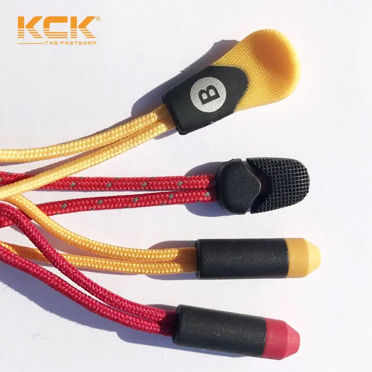 Fashion Design Zipper Puller Cord Rubber Slider Tpu Injection Zipper ...