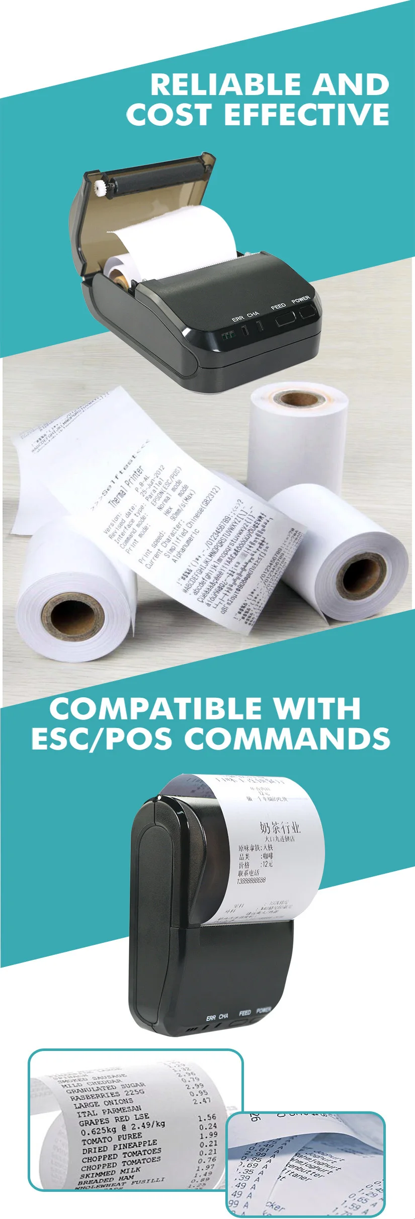 58mm Portable Pos 58 Printer Thermal Driver Download 58s Bt Thermal Pos ...