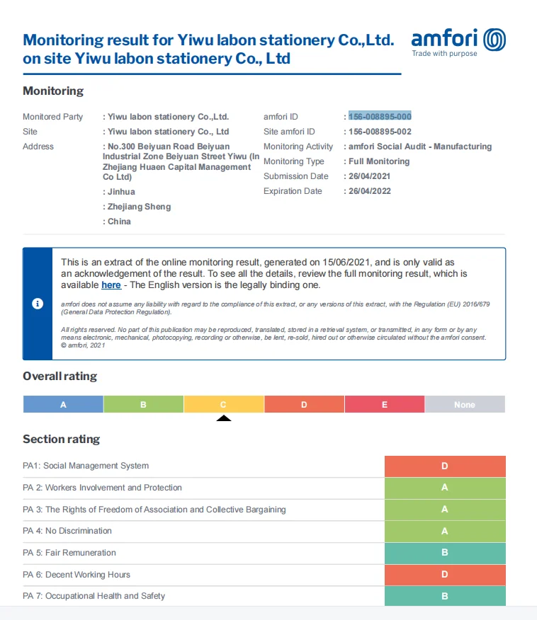 Yiwu Labon Stationery Co., Ltd. - Notebook, Memo Pad