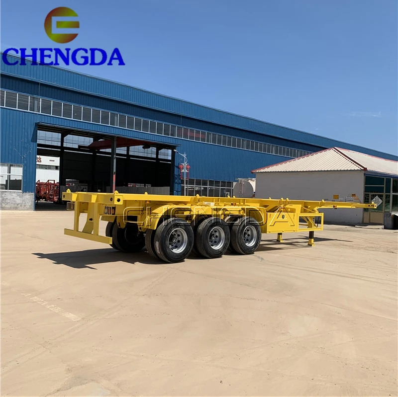 Chengda 20ft 40 Ft Skeleton Container Semi Trailer - Buy Skeleton Container Trailer,Container ...