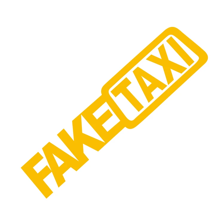 FAKE TAXI Car Sticker - Funny Decal for Window Bumper