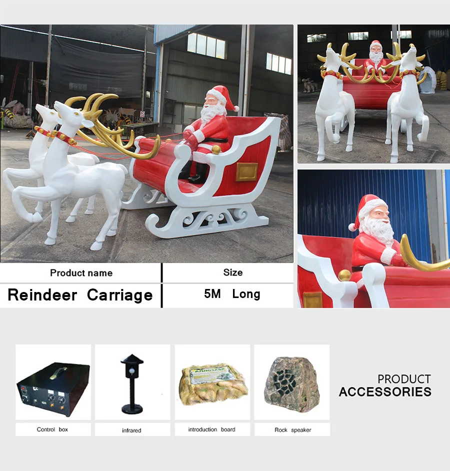 Animatronic Fiberglass Life Size Santa Claus Model For Christmas ...